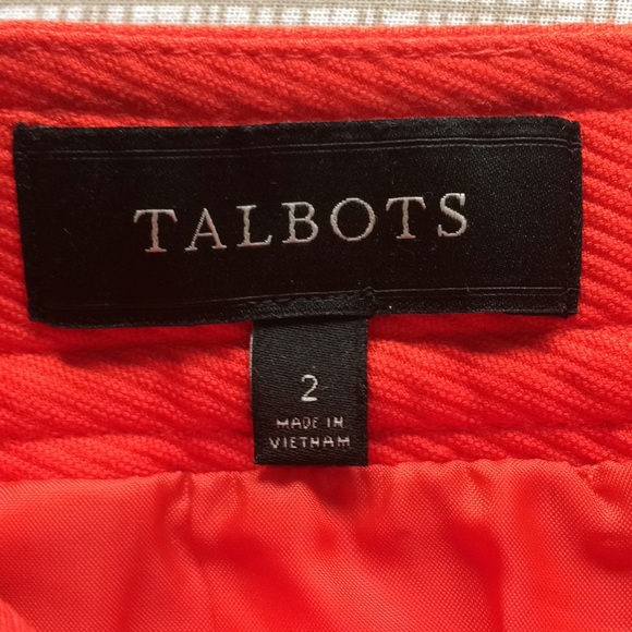 Talbots | Skirts | Talbots Red Skirt | Poshmark